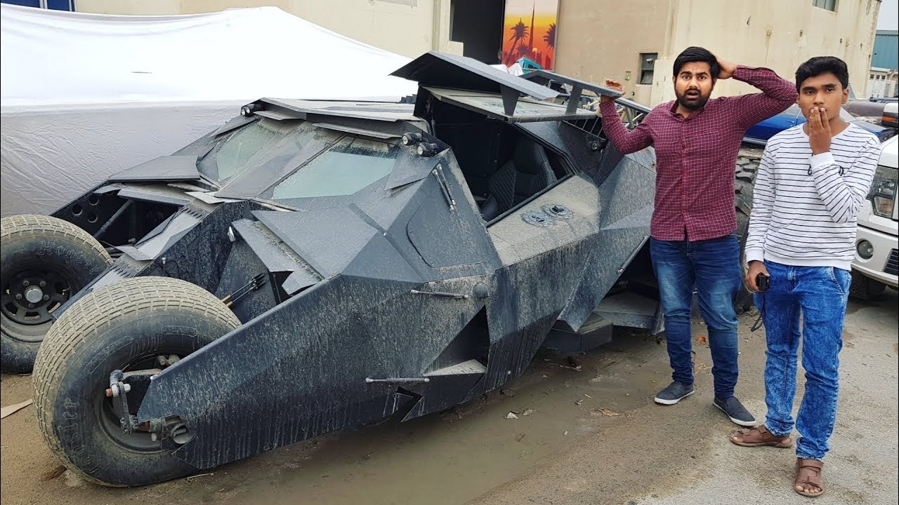 We Found Batman's Tumbler In Dubai Covered With Dust - YouTube