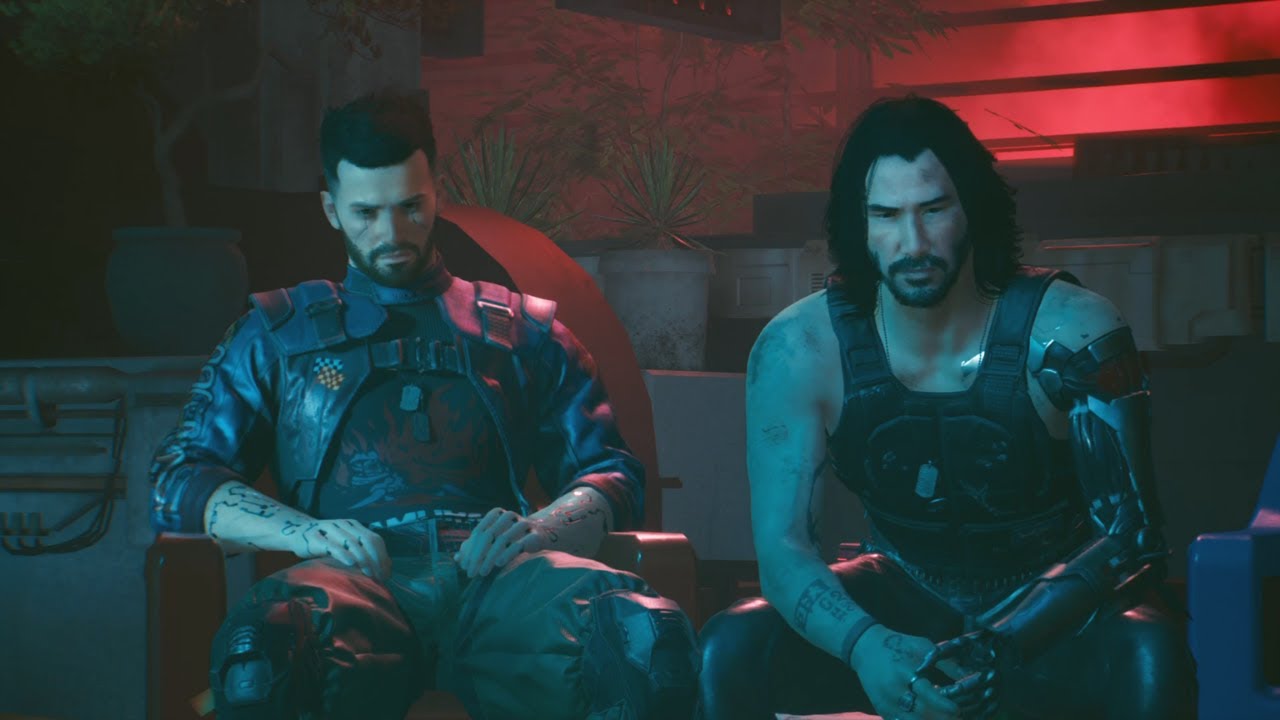 Cyberpunk 2077 - SECRET ENDING - V Kills Himself - V and Johnny Give up ...