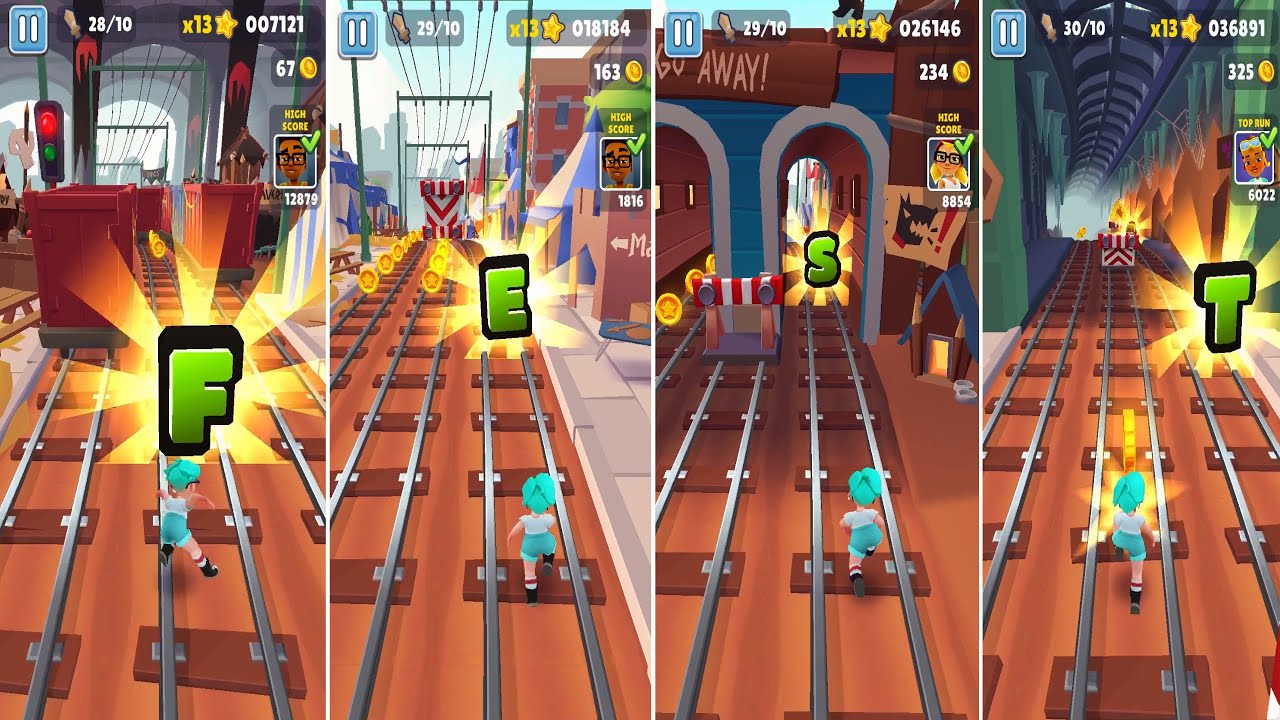 Finding Fest Letters 🔤 - Subway Surfers | #139 || Gameo - YouTube