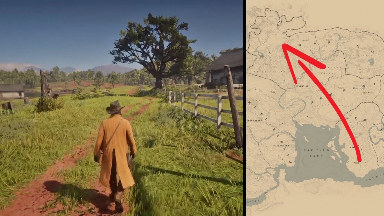 Red Dead Redemption 2 - Walk Across The Map Timelapse - YouTube