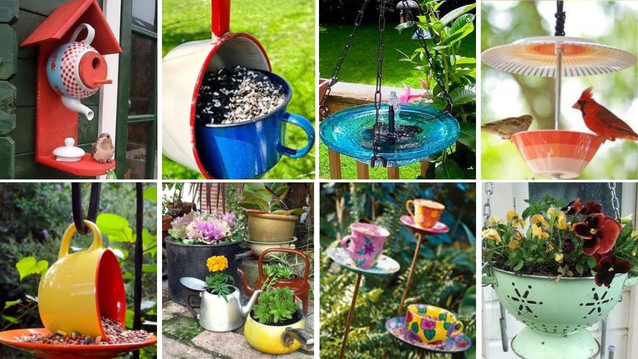 Surprising Ways to Use Old Kitchen Items in Your Garden | Rustic Garden ...