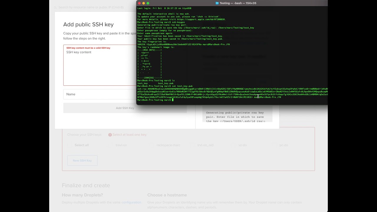 How To Create A Ssh Key And Use It To Access A Digitalocean Droplet