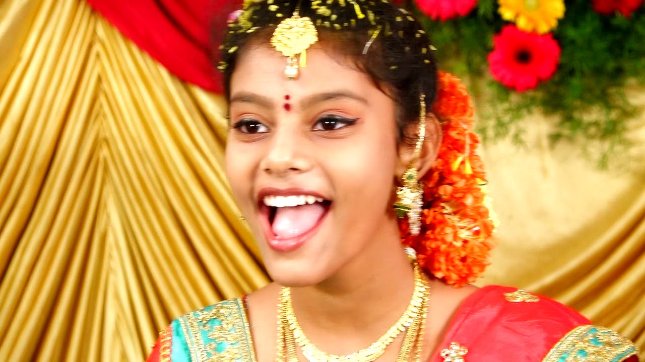 Devi Priya Half saree video - YouTube