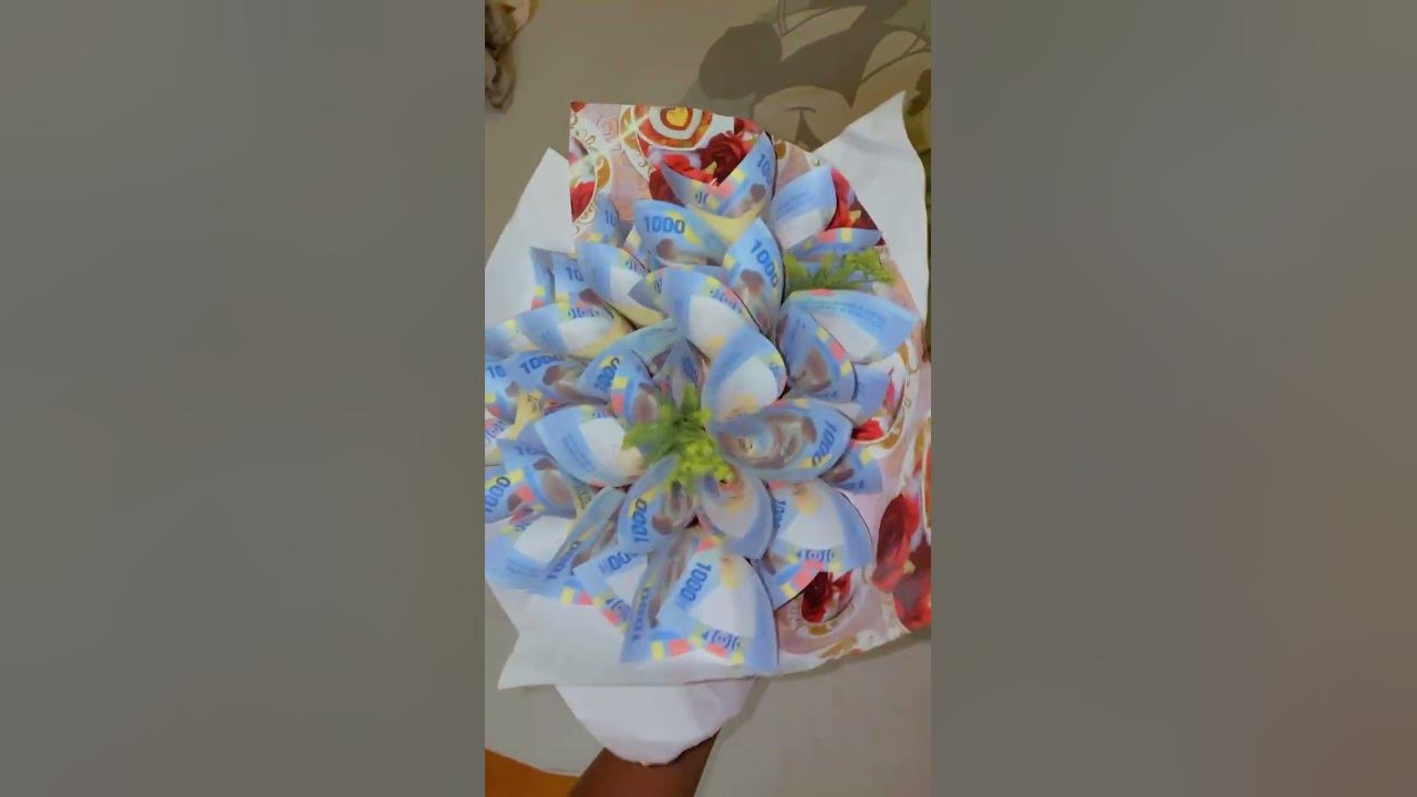 Money bouquet #flowers#diy#viral#bouquet - YouTube