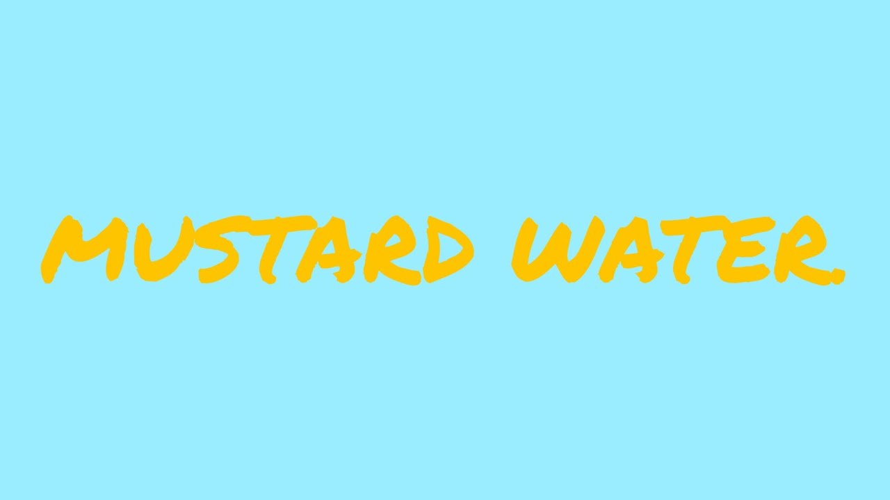 DRINKING MUSTARD WATER - YouTube