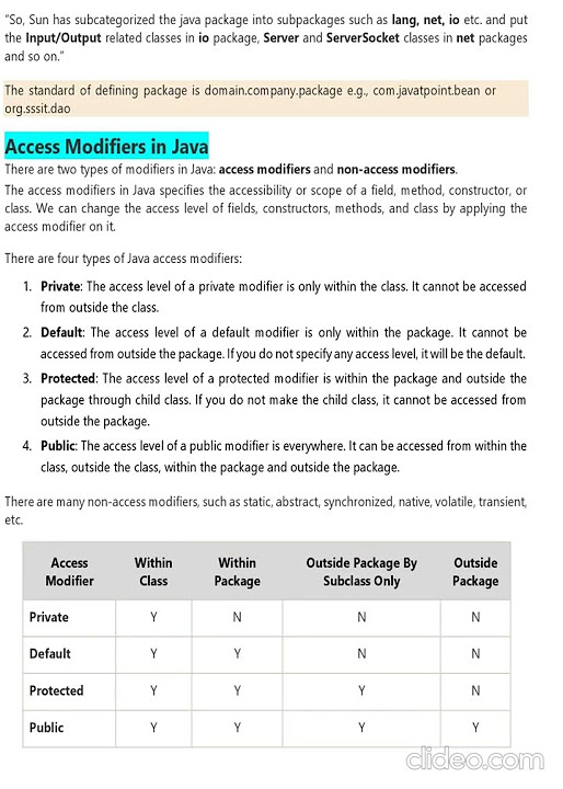 Object Oriented Programming Language Oop Core Java Notes Javaprogramming