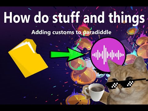 How to add songs in paradiddle. - YouTube