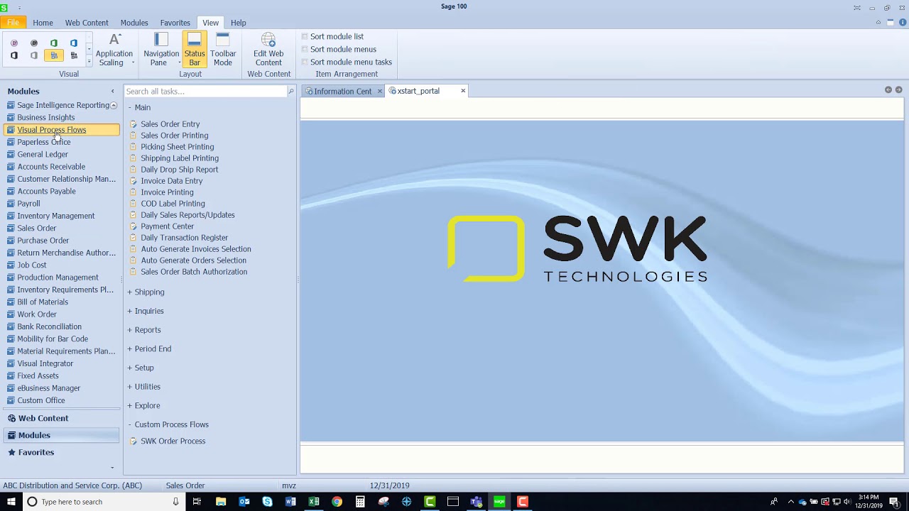 Sage 100 - Visual Process Flows - YouTube