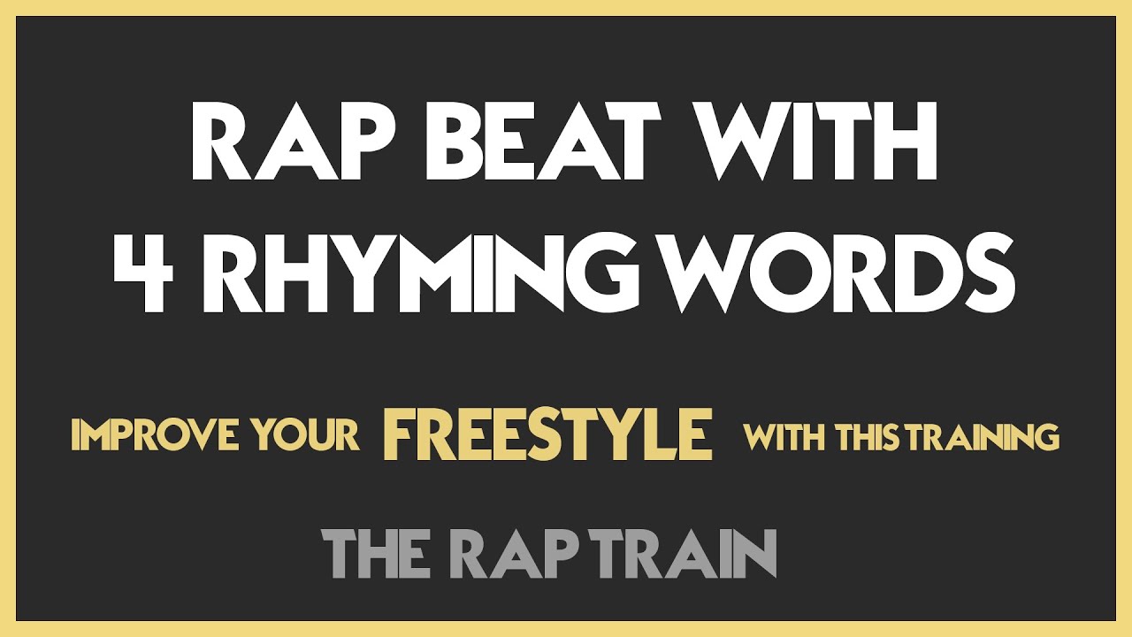 FREESTYLE EXERCISE - Battle Beat Training - Rap Beat with words ...