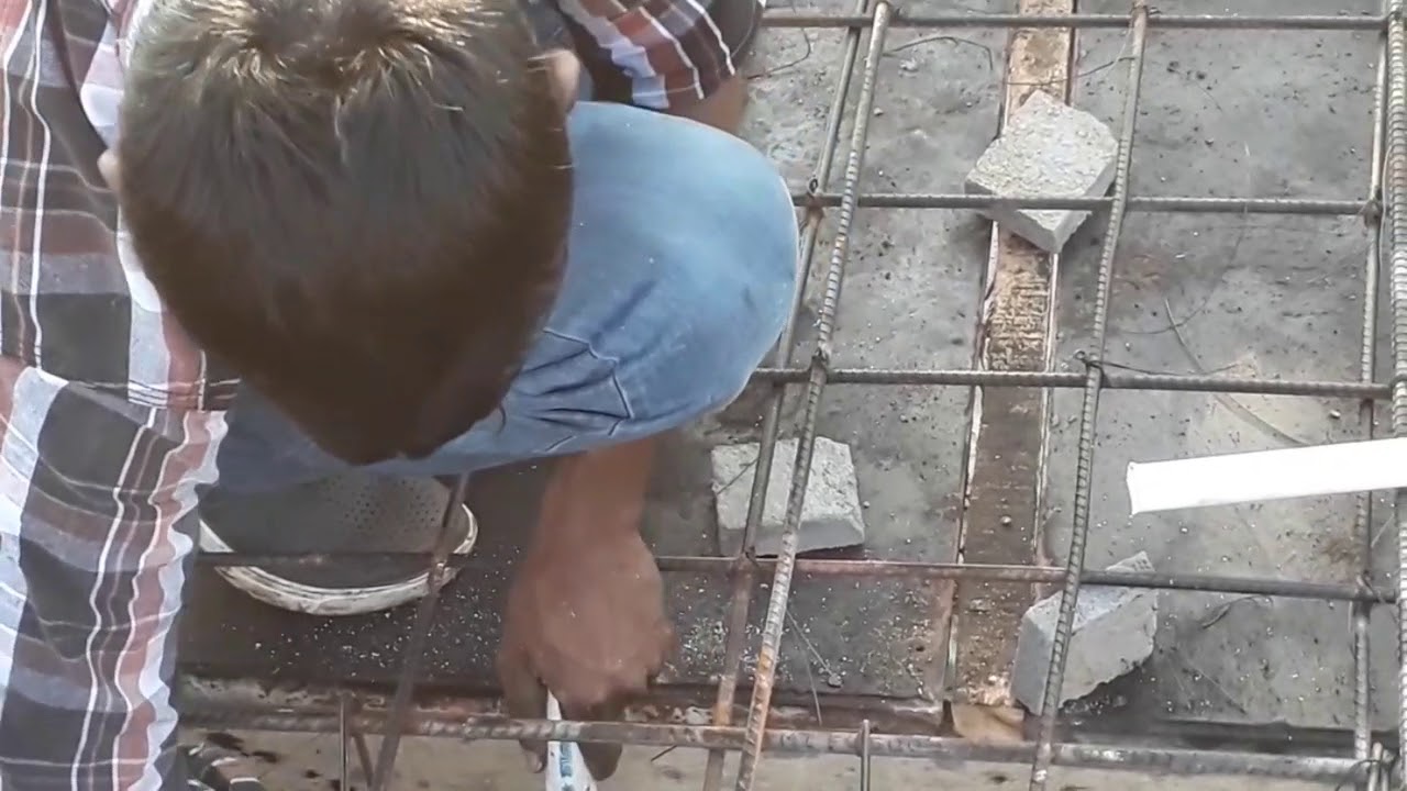 Pre slab piping for electric lines - YouTube