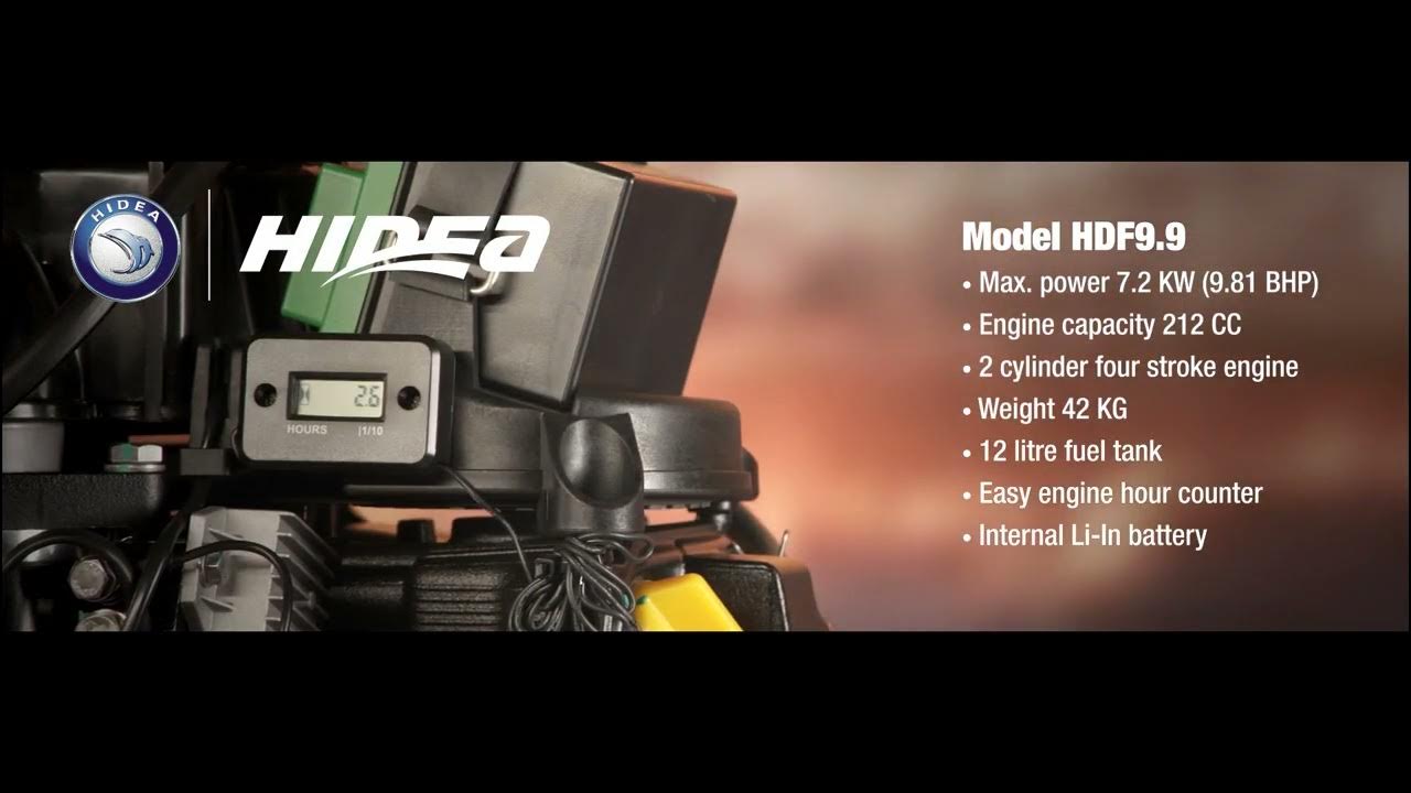 Hidea HDF9 9 Påhængsmotor - YouTube