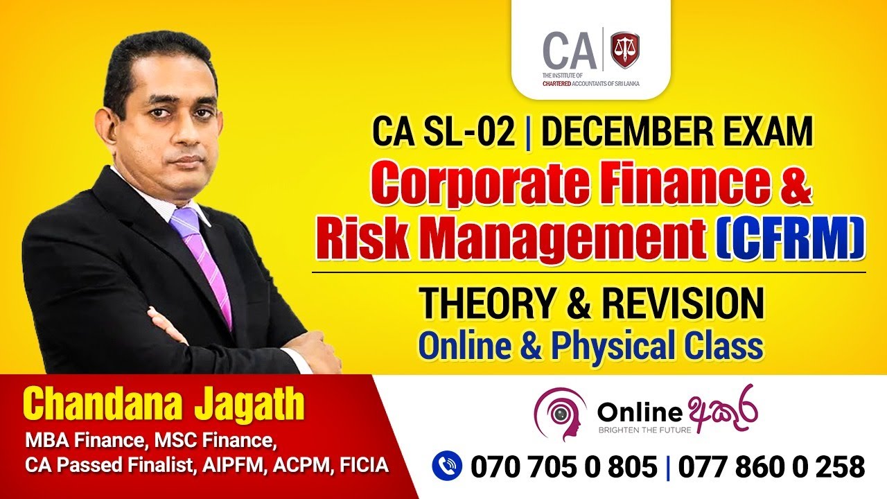 𝐒𝐋𝟐 – 𝐂𝐨𝐫𝐩𝐨𝐫𝐚𝐭𝐞 𝐅𝐢𝐧𝐚𝐧𝐜𝐞 & 𝐑𝐢𝐬𝐤 𝐌𝐚𝐧𝐚𝐠𝐞𝐦𝐞𝐧𝐭 - 𝐏𝐡𝐲𝐬𝐢𝐜𝐚𝐥 & 𝐎𝐧𝐥𝐢𝐧𝐞 𝐂𝐥𝐚𝐬𝐬 ...