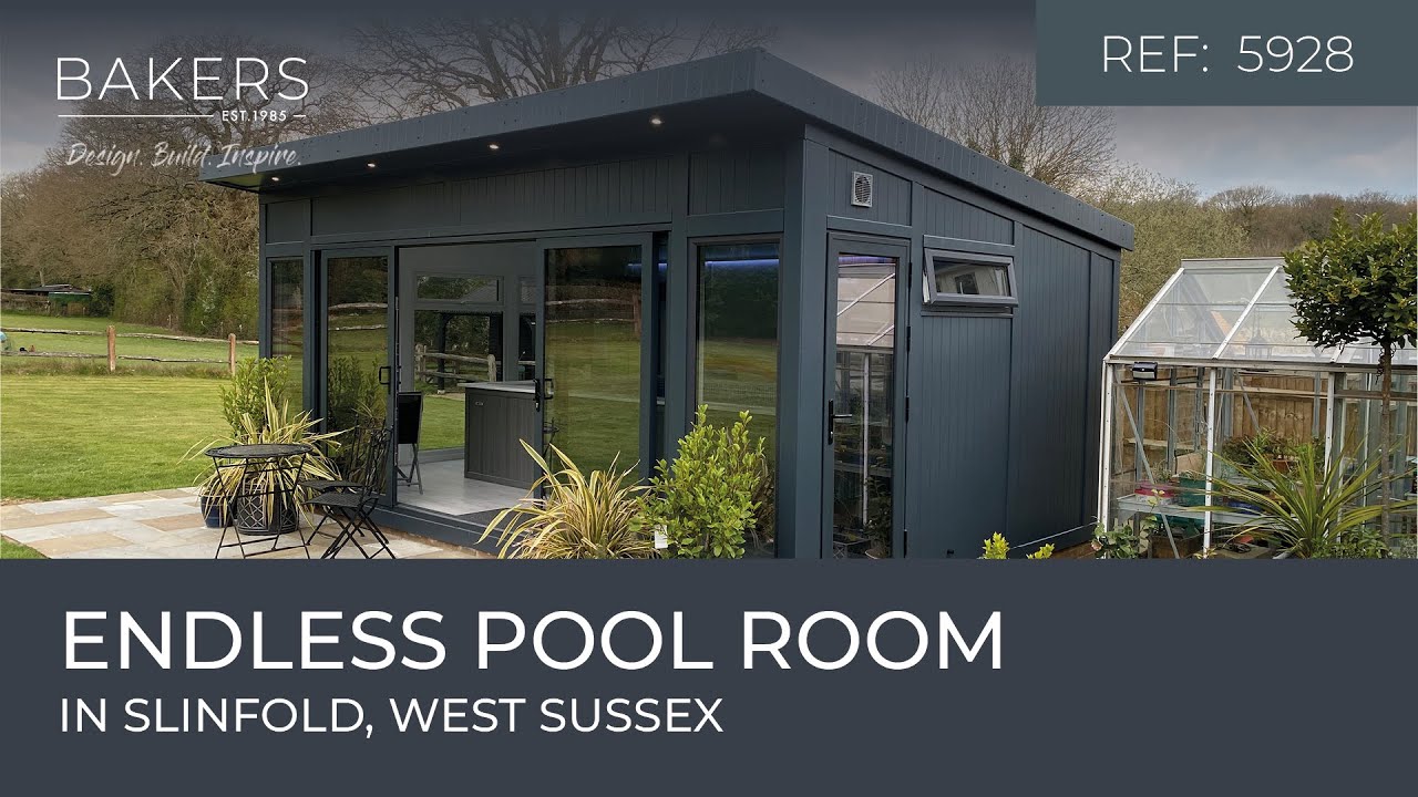 REF: 5928 Contemporary Endless Pool Room in West Sussex - YouTube