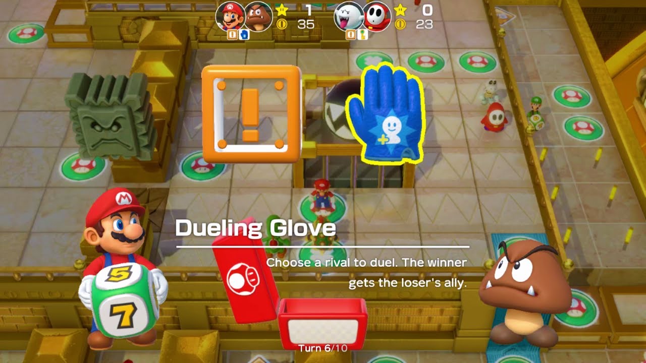 Super Mario Party | Goomba - Mario vs Shy Guy - Boo #202 Turn 10 player ...