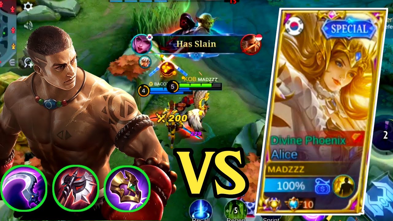 TUTORIAL LANNING PHASE ALICE MELAWAN PAQUITO MANFAATKAN CARA INI SUPAYA WIN 1 VS 1 | MOBILE ...