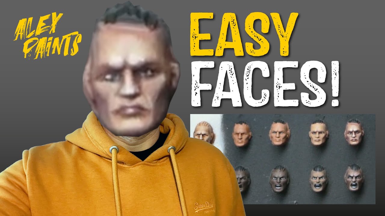 Painting Faces and skin for ABSOLUTE beginners - warhammer & miniatures ...