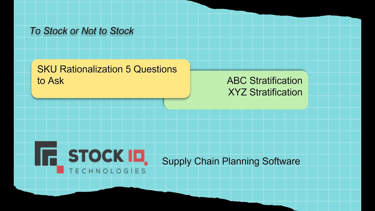 To Stock Or Not To Stock - SKU Rationalization - YouTube