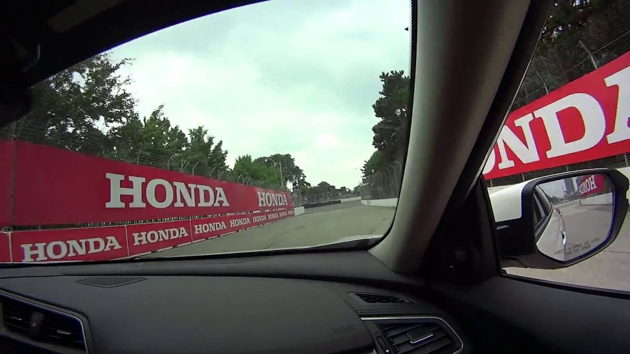 Racing Around the Honda Indy Track in Toronto - YouTube