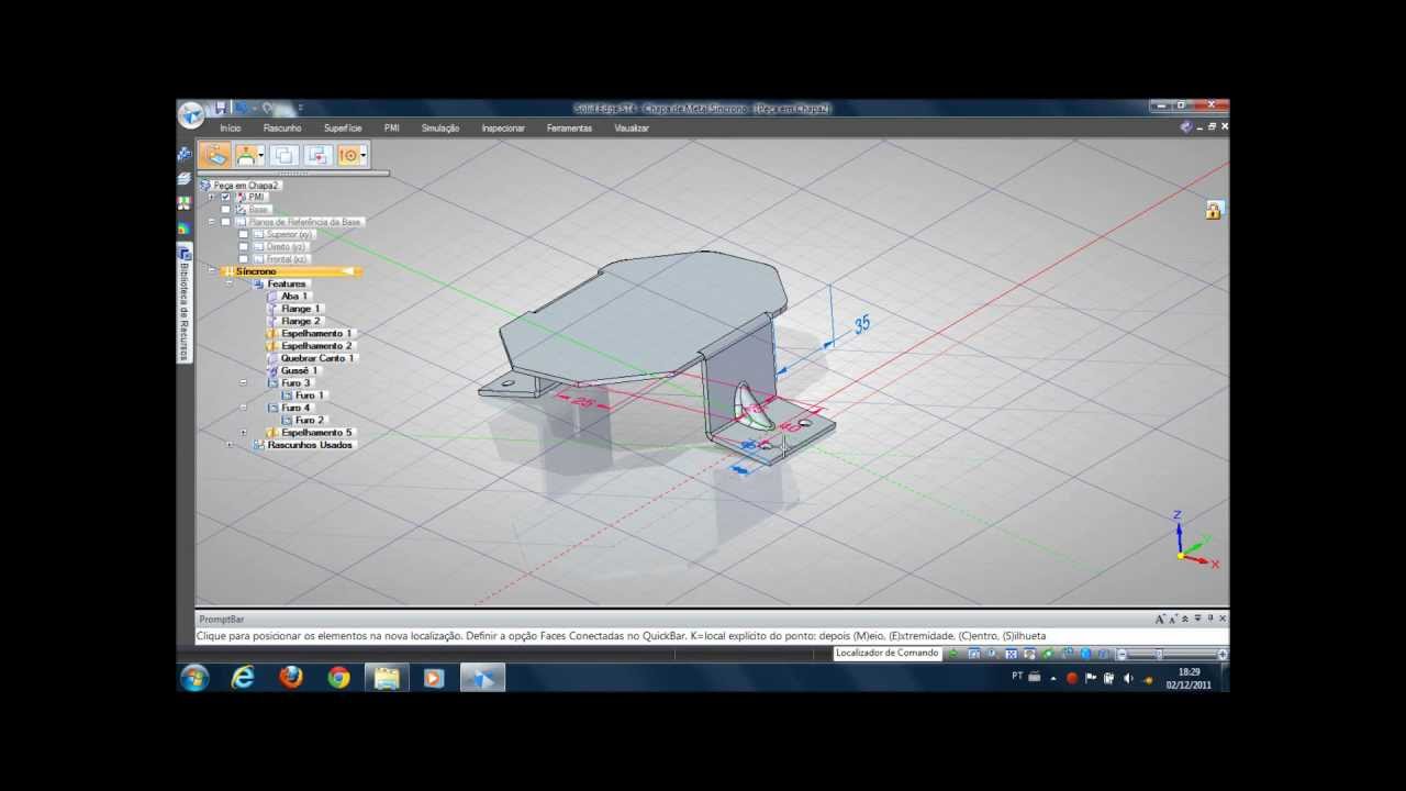 Solid Edge - Projetos em 3D - Modelagem # 3 - YouTube