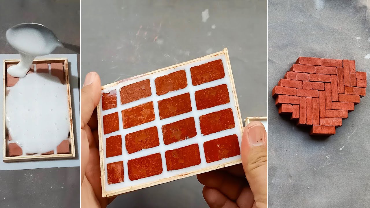How to make mini bricks Mold at home | How to Make Miniature bricks ...