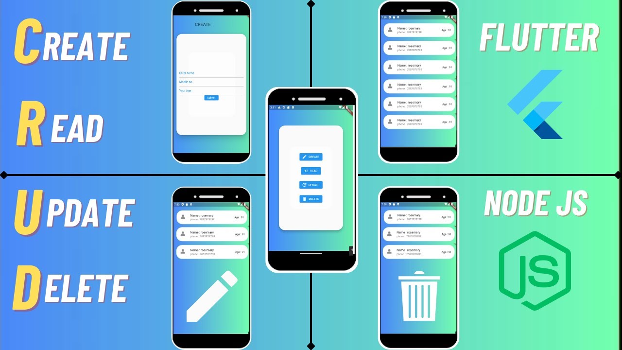 Crud App Node Js Step By Step Flutter Development Course Youtube