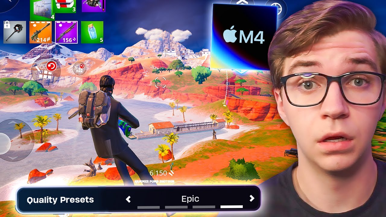MAX GRAPHICS on Fortnite Mobile iOS Look Insane... (iPad Pro Gameplay ...