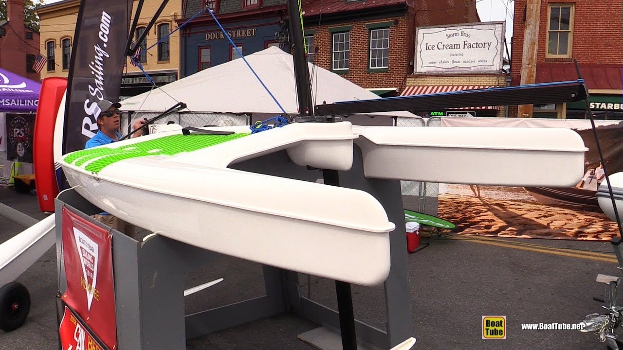 2017 UFO Foiling Sail Catamaran - Walkaround - 2017 Annapolis Sail Boat ...