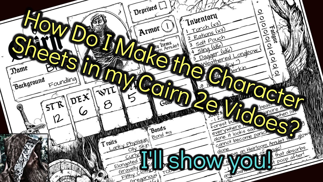 How do I edit the Character Sheets in my videos? (I SHOW IT ALL) - YouTube