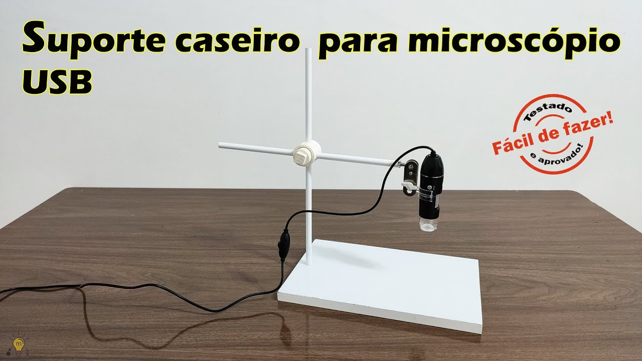 Suporte caseiro articulado para microscópio USB - Fácil de fazer - YouTube