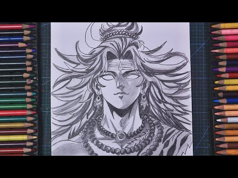 How To Draw Lord Shiva in Anime style  || Anime Drawing Step By Step
