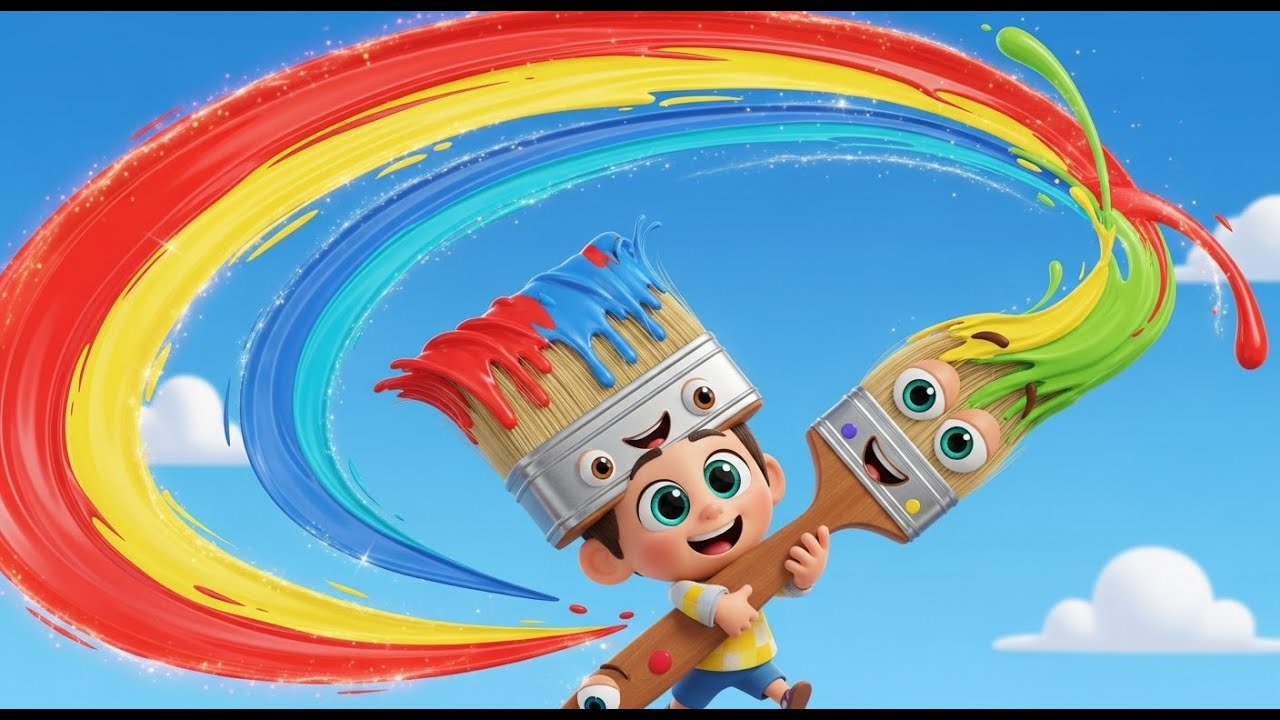 Painting the Sky with Bright Colors | Educational Song for Kids - YouTube