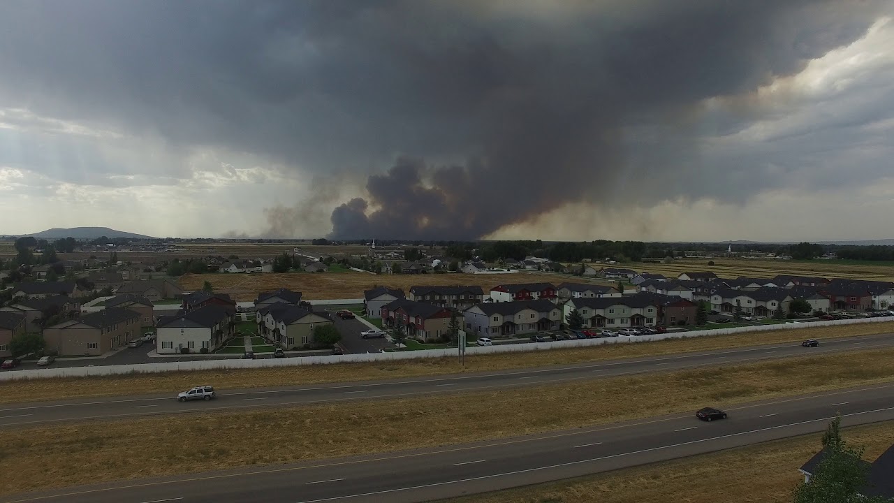 Deer Park Fire - Rexburg, Idaho - August 25, 2017 - YouTube