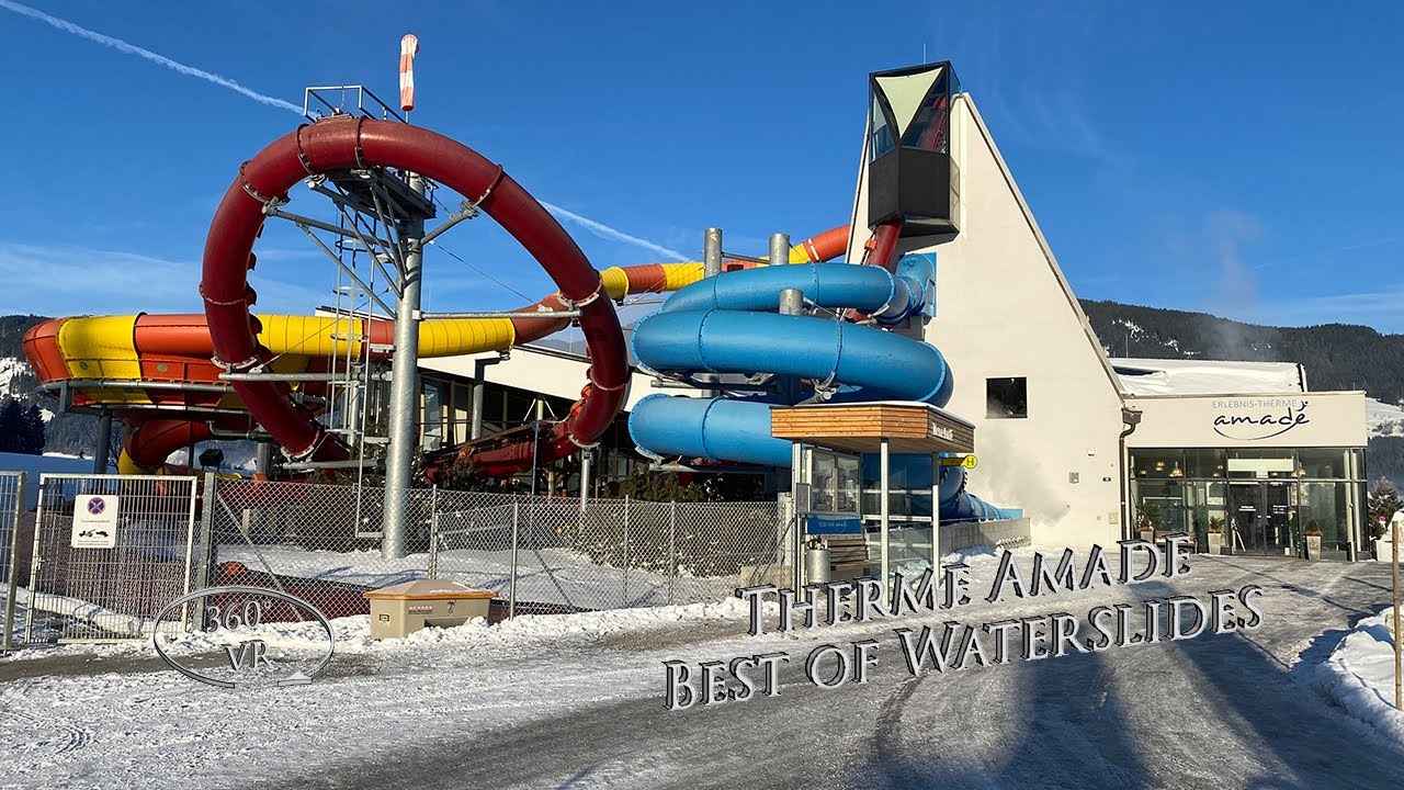 Therme Amade Best of Waterslides 360° VR POV Onride - YouTube
