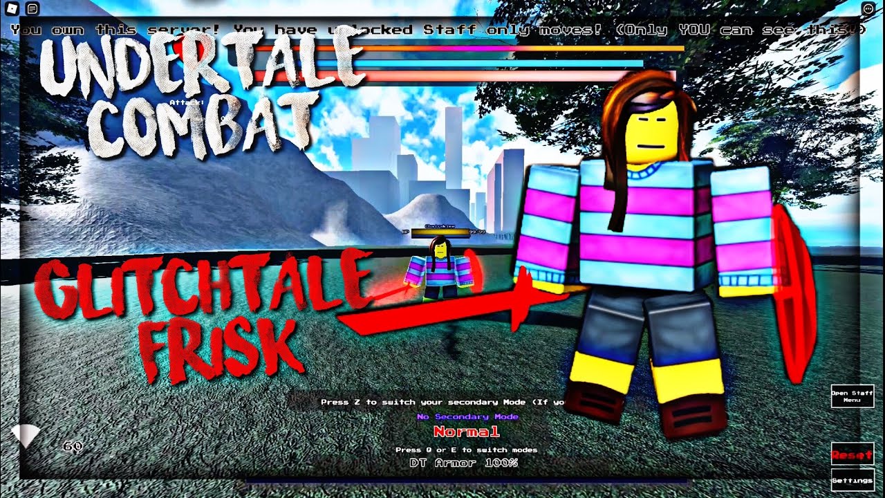 Glitchtale Frisk | Roblox Undertale Untitled Combat - YouTube