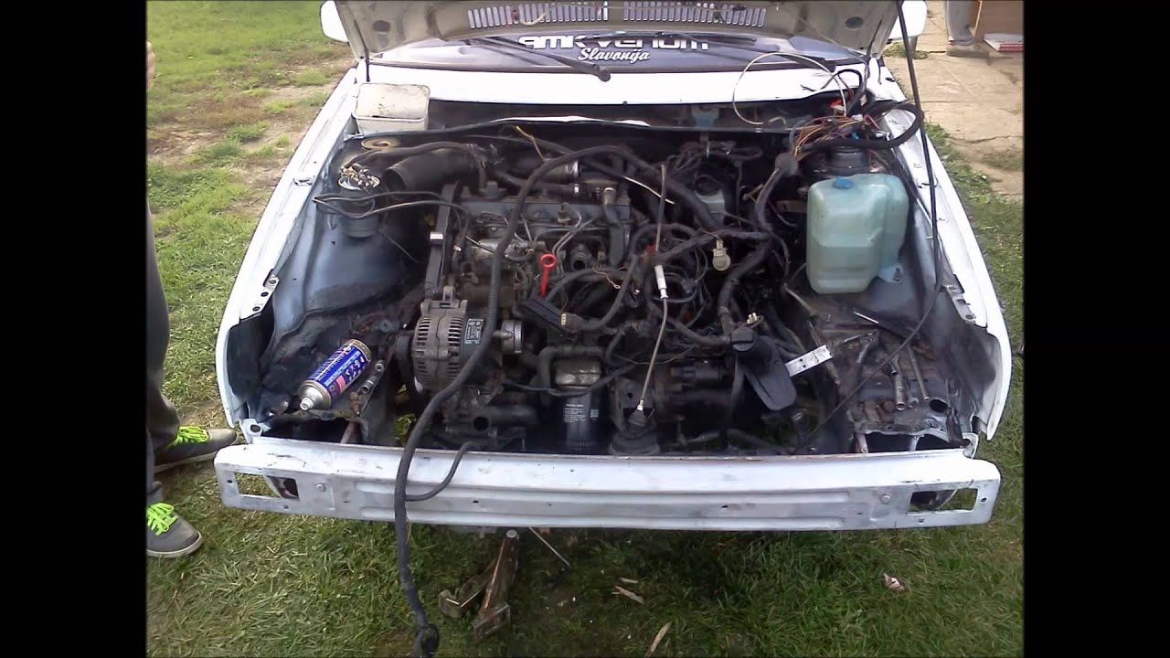 VW GOLF 2 PROJECT PART 2 TDI GOES IN - YouTube