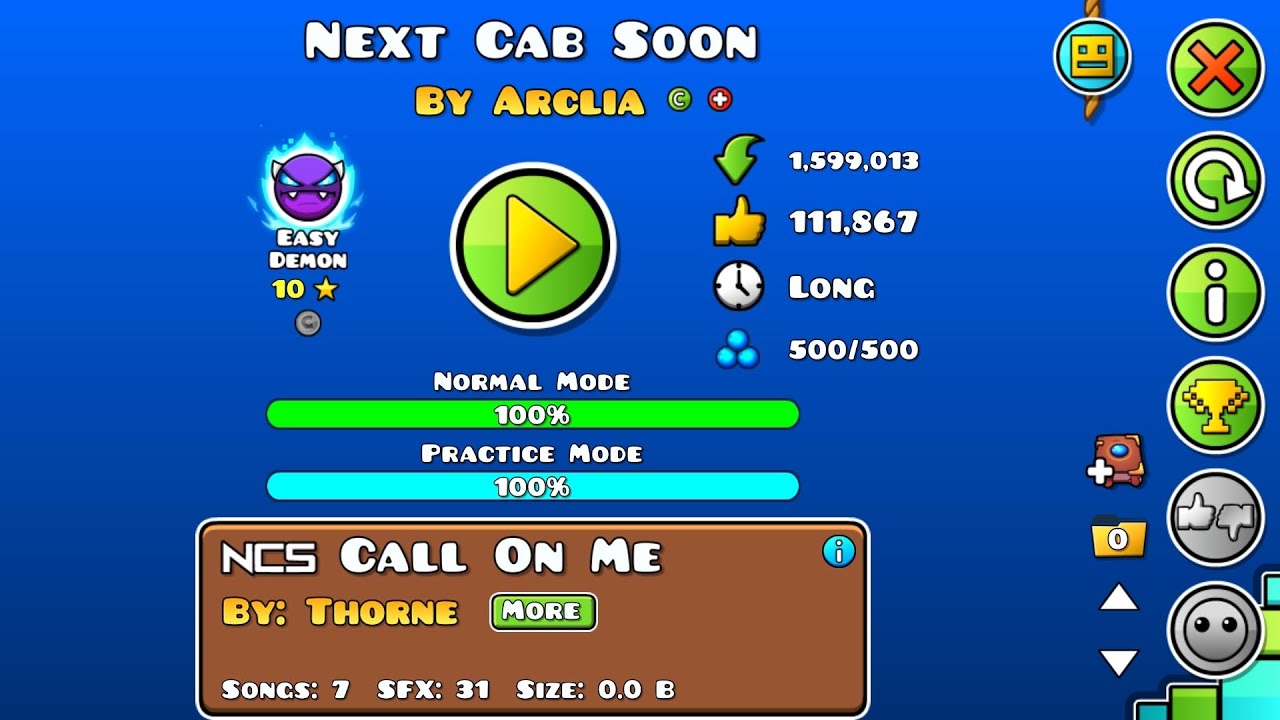 Geometry Dash | Next Cab Soon | By Arclia - YouTube