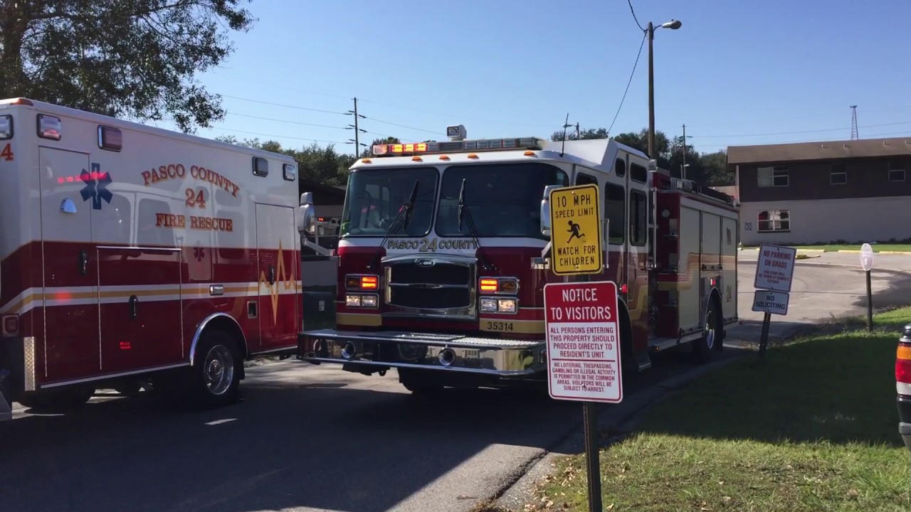 Engine 24 Responding - Pasco County Fire Rescue - YouTube
