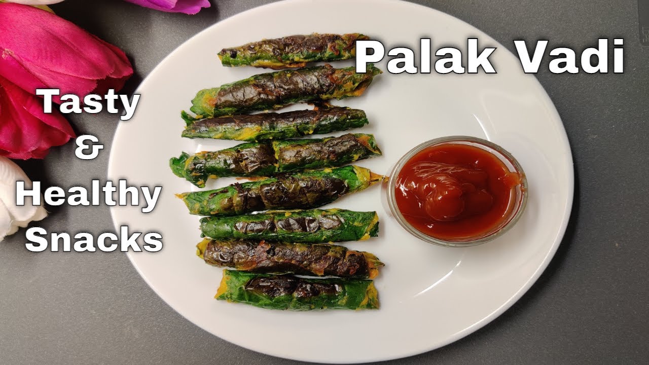 Palak alu vadi recipe | Spinach patra roll | palak patra recipe - YouTube