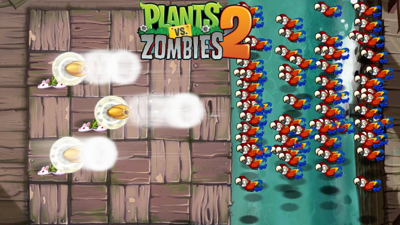 PvZ 2 Challenge - Who's Plants Can Defeat 100 Parrots Zombie - Who's ...