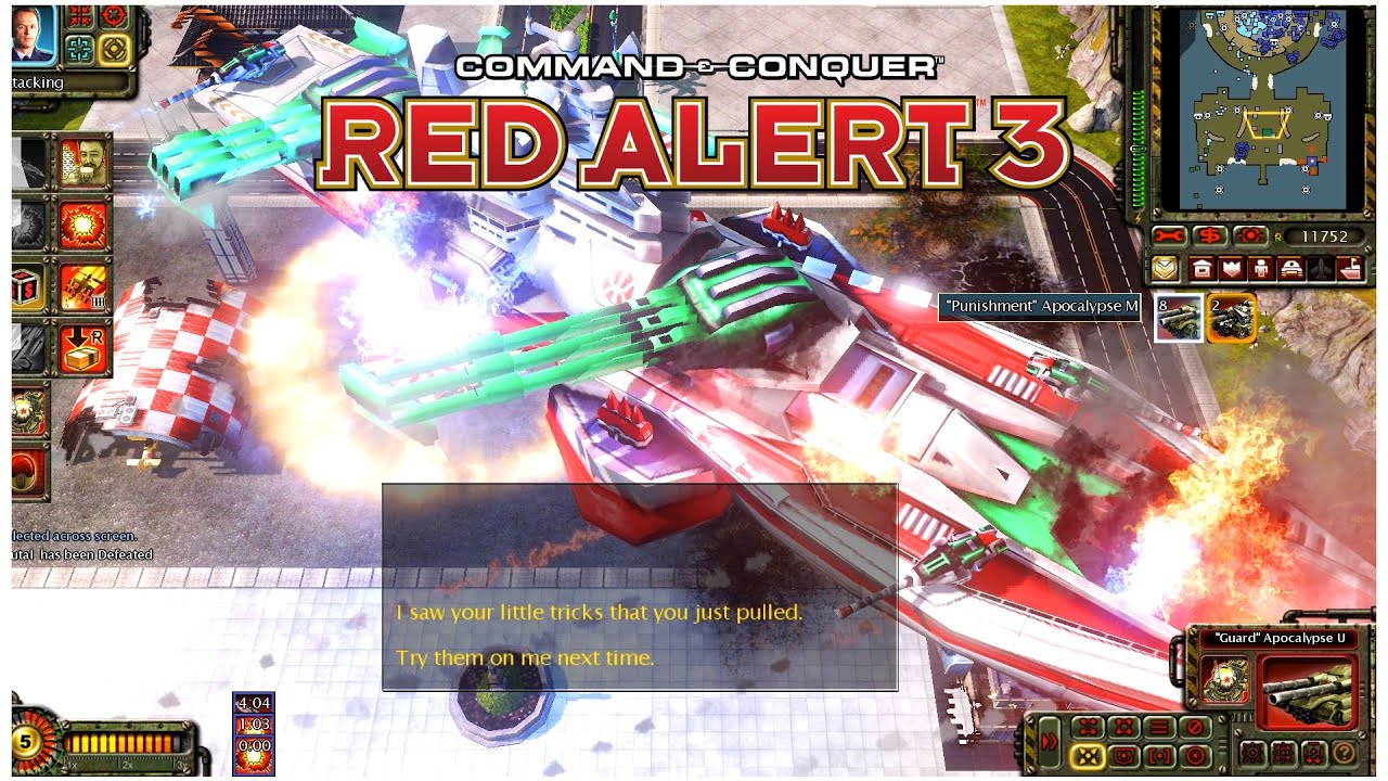 Command and Conquer Red Alert 3 World in Conflict MOD 2 Vs 4 Brutal AI ...