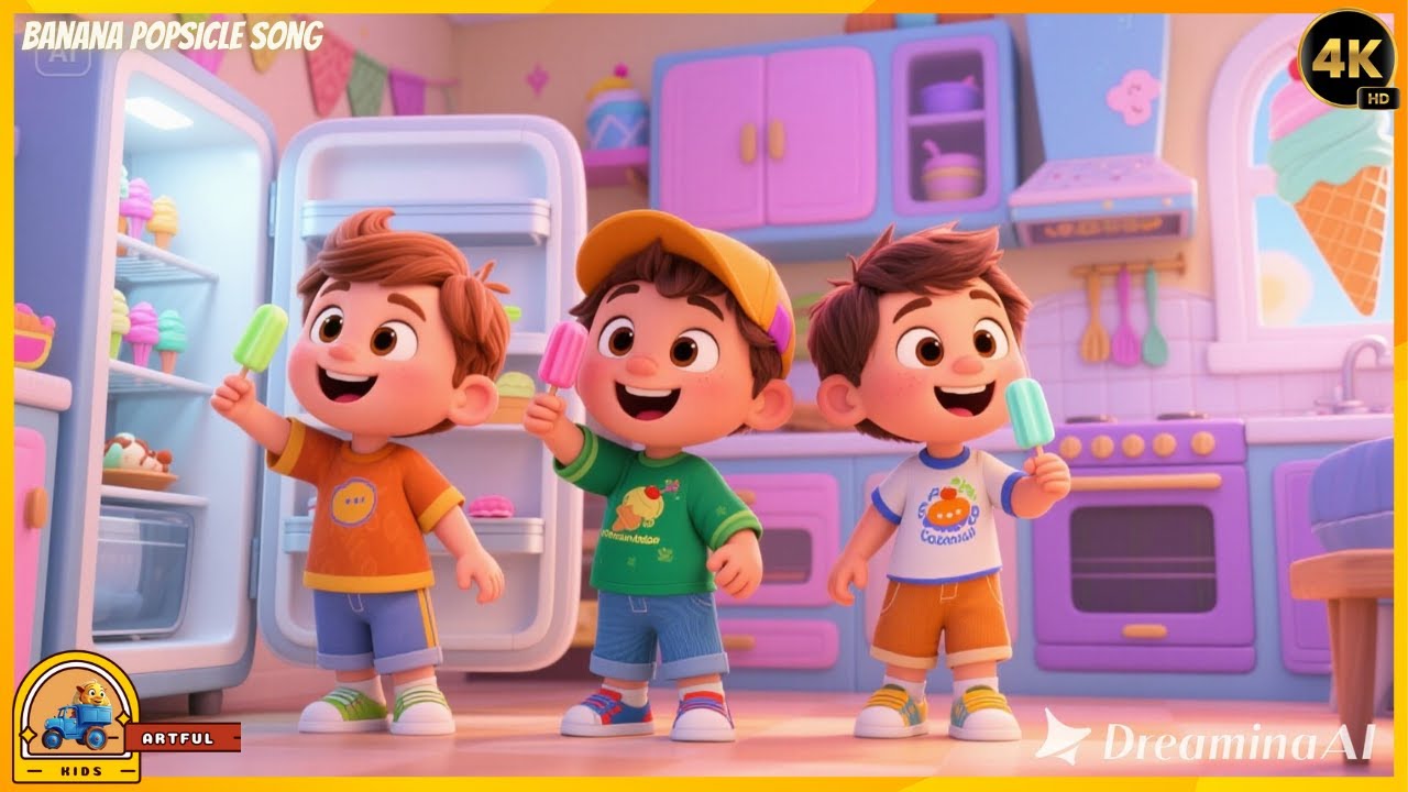Kids Enjoy Banana Popsicle Song For Kids | Artful Animations - YouTube