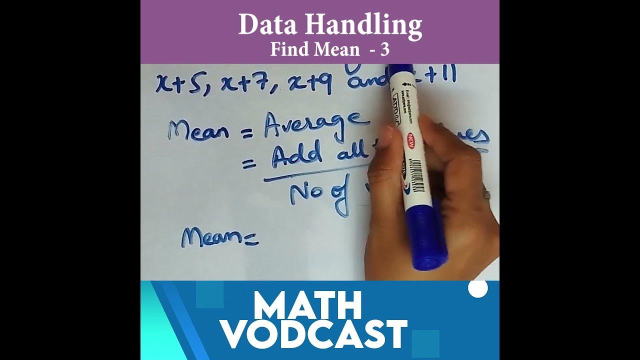 Data handling | mean median mode class 7 | CBSE | ICSE | SSC | NCERT - YouTube