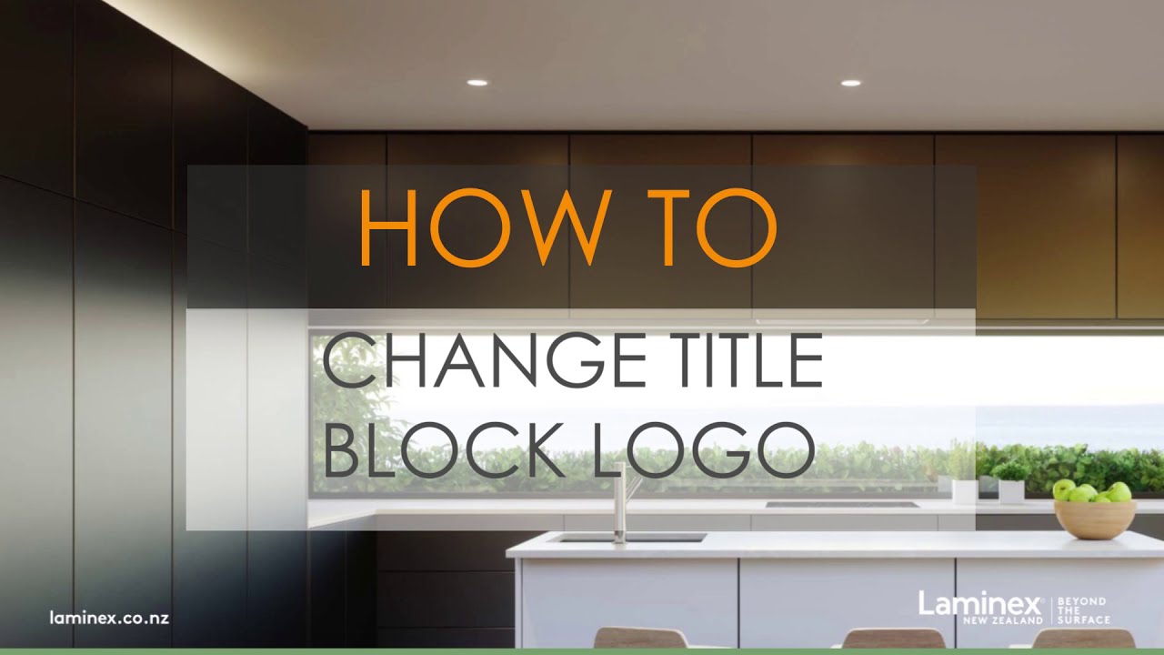 How to Change the Title Block Logo Version 11 - YouTube
