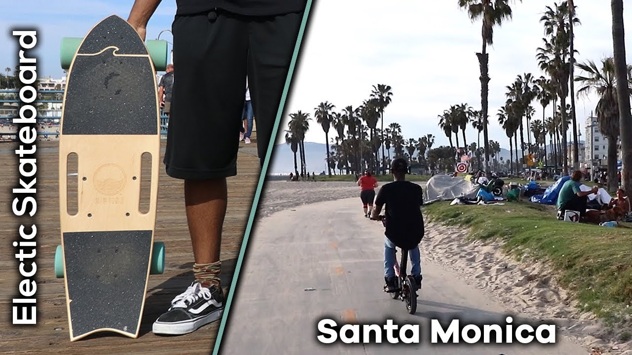 GTA in REAL LIFE: Santa Monica/Venice Beach! - Riptide E-Board 6 Months ...