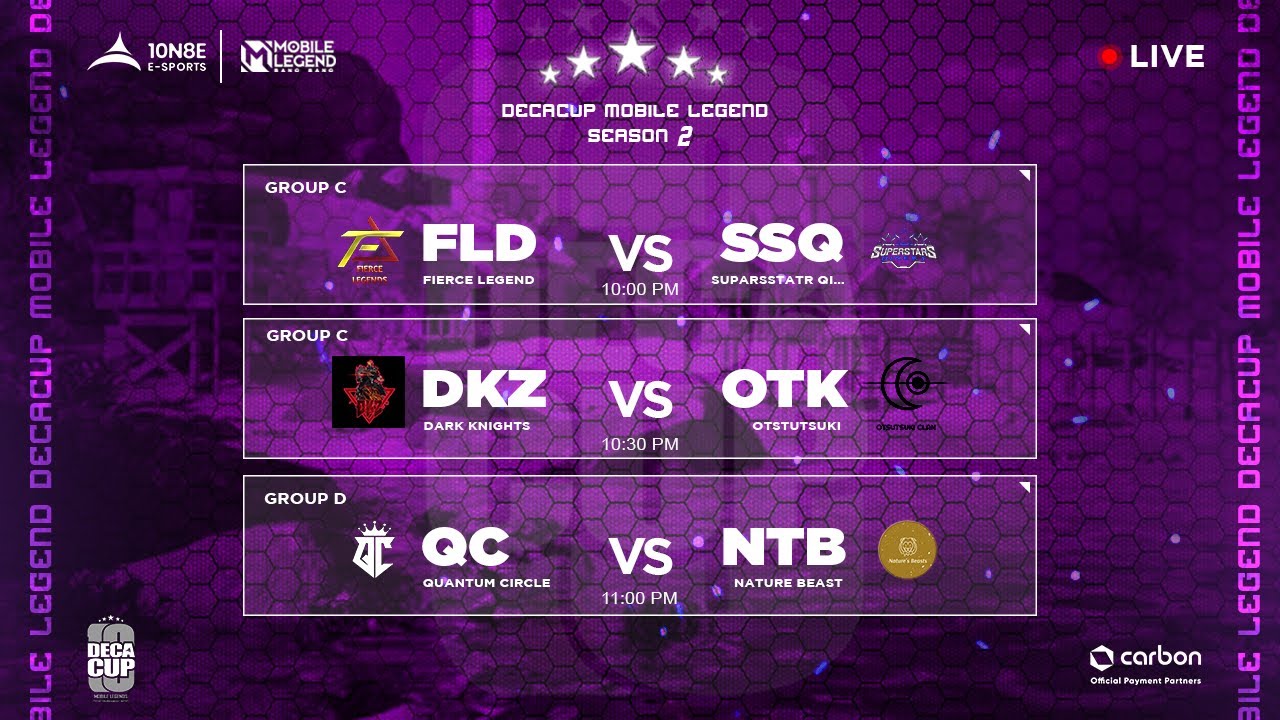 [EN] Mobile Legends DECA Cup Season 2 - Group Stage | Day 5 - YouTube