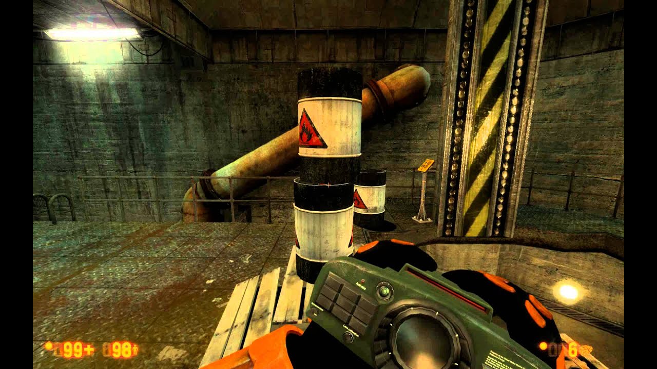 Black Mesa - Elevator Lazer Mine Trap - YouTube