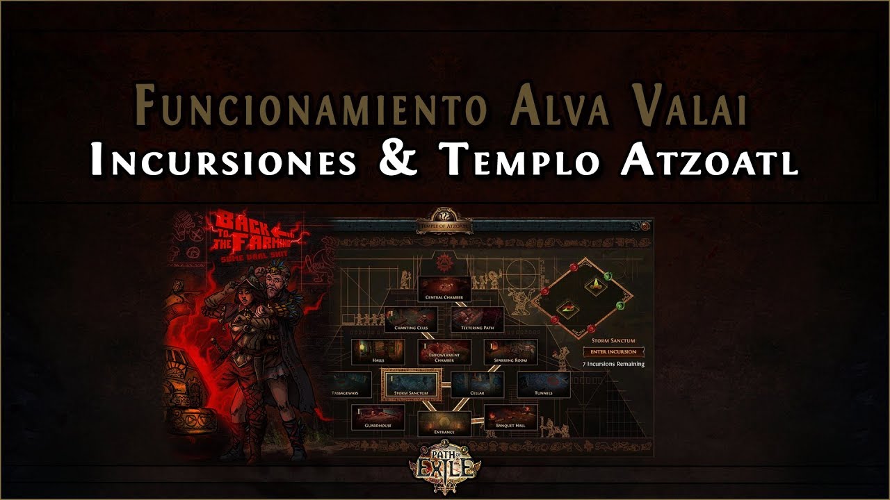 Guía Path of Exile || Funcionamiento Alva Valai - Incursiones & Templo ...