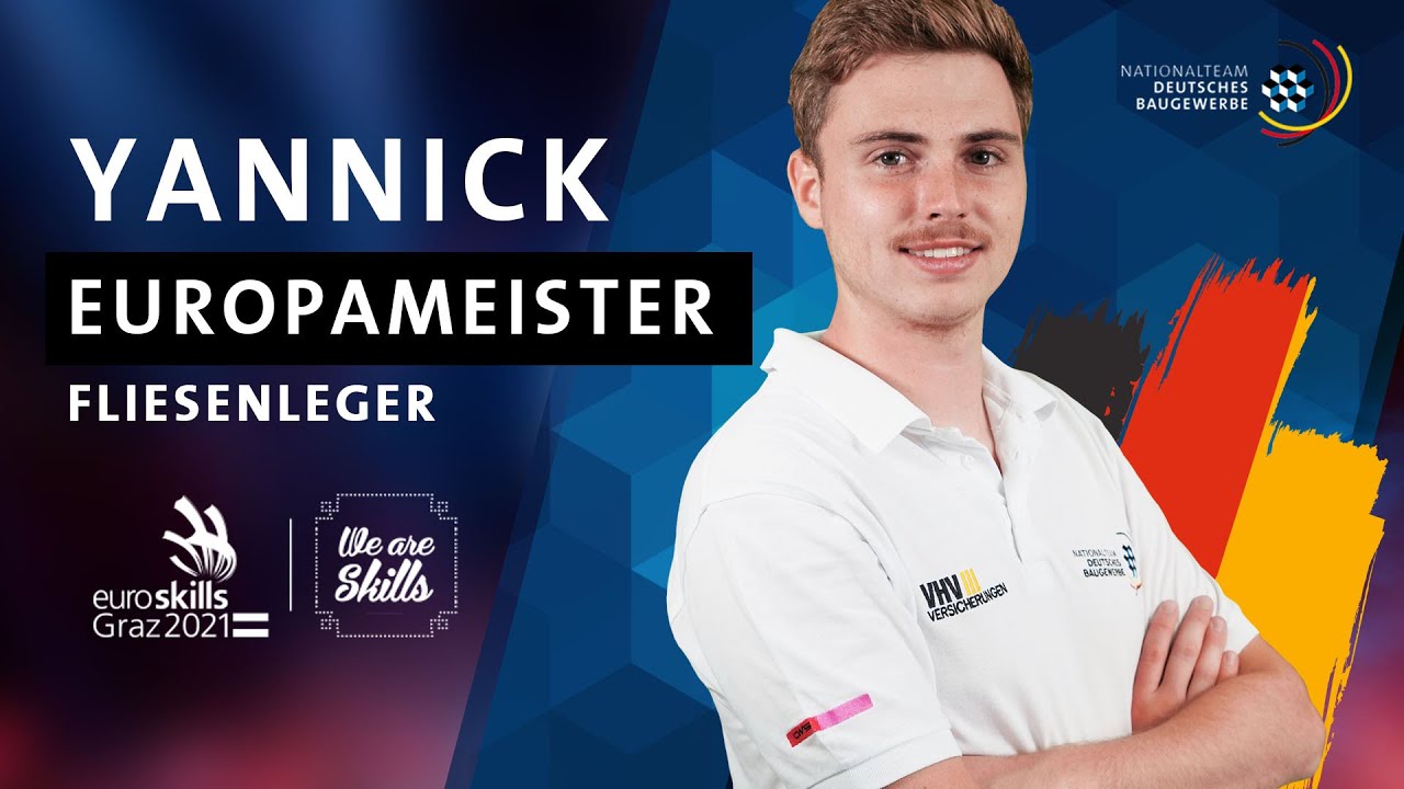 EuroSkills2021 Fliesenleger Yannic Schlachter - YouTube