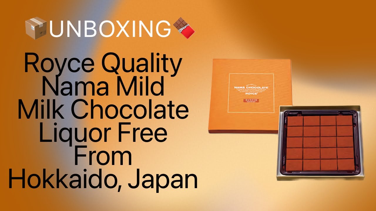 🍫Royce Quality Nama Mild Milk Chocolate Liquor Free From Hokkaido ...