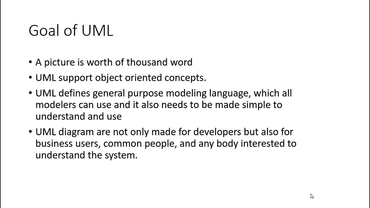 Goal of UML Lecture no 6 - YouTube